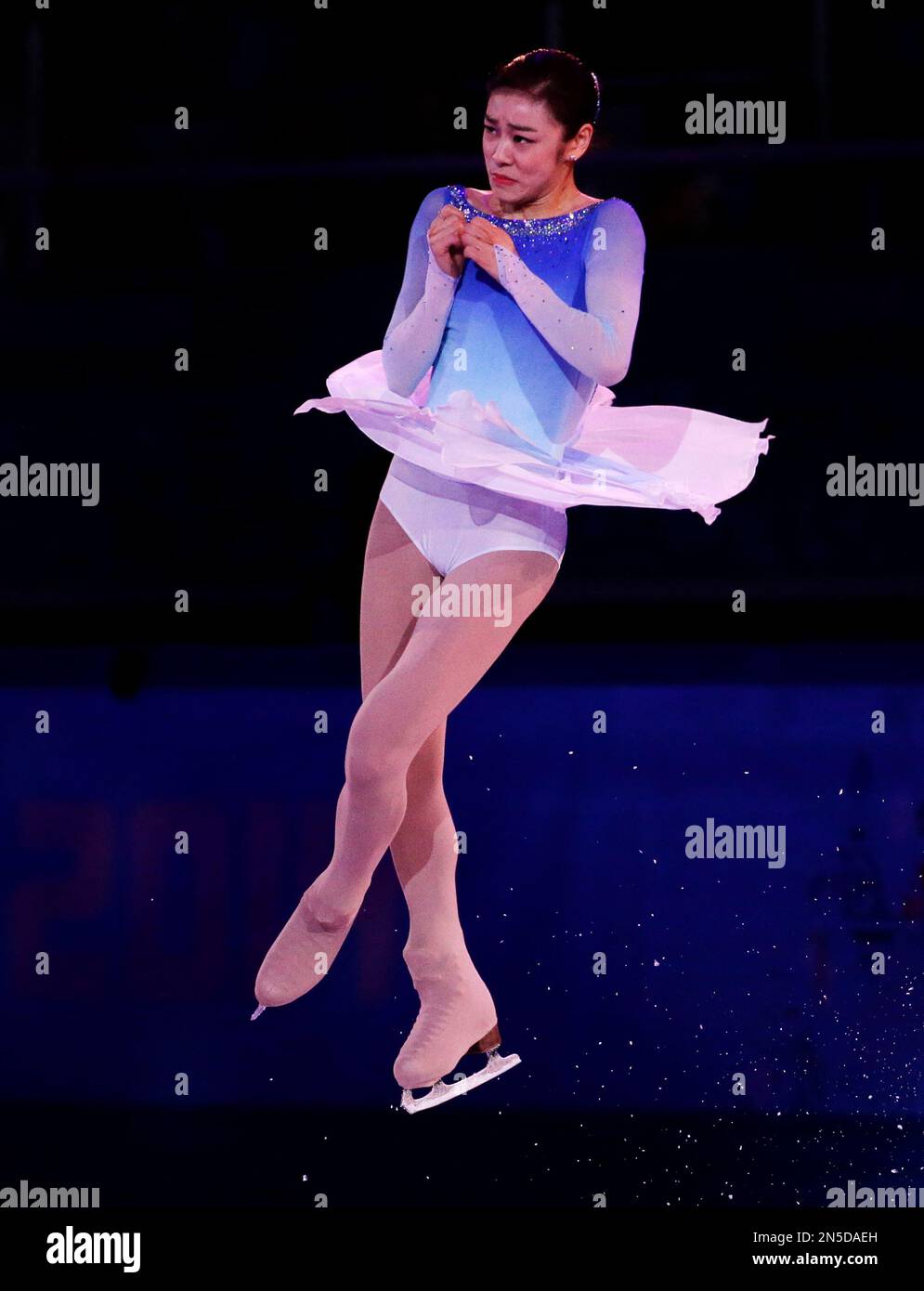 Yuna Kim of South Korea performs during the figure skating exhibition ...