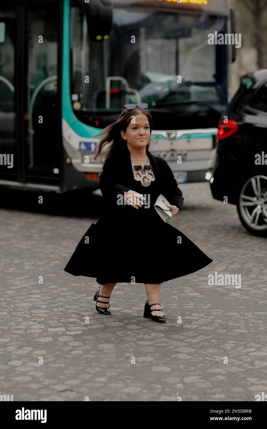 Street style, Louise Parent arriving at Stephane Rolland Spring Summer ...