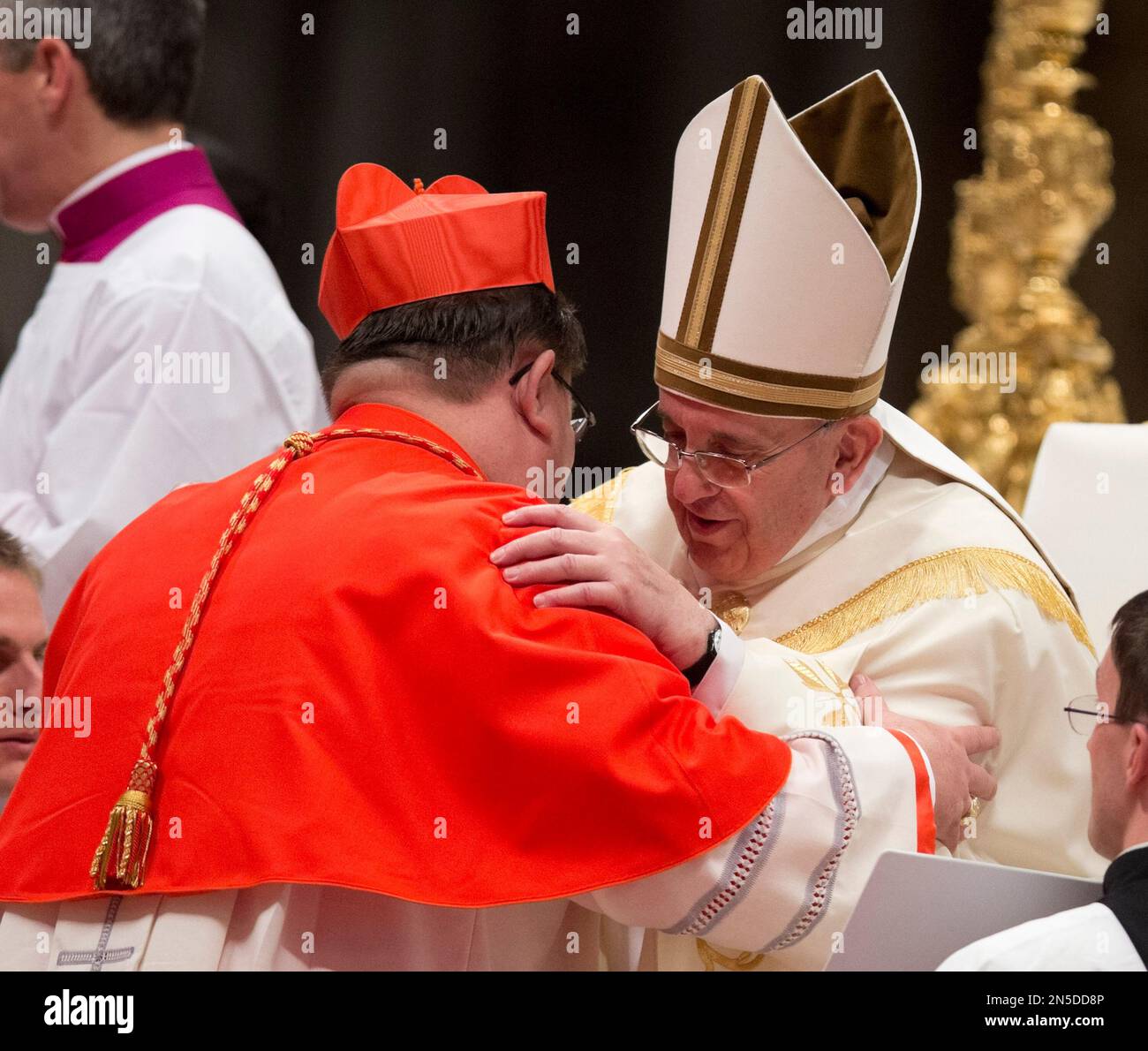 Newly-elected Cardinal Gerald Cyprien Lacroix, Archbishop of Quebec, is ...