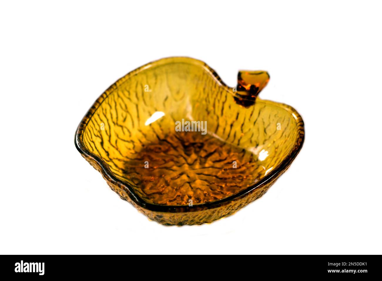 Yellow apple Ashtray on a white backgrounds Stock Photo - Alamy
