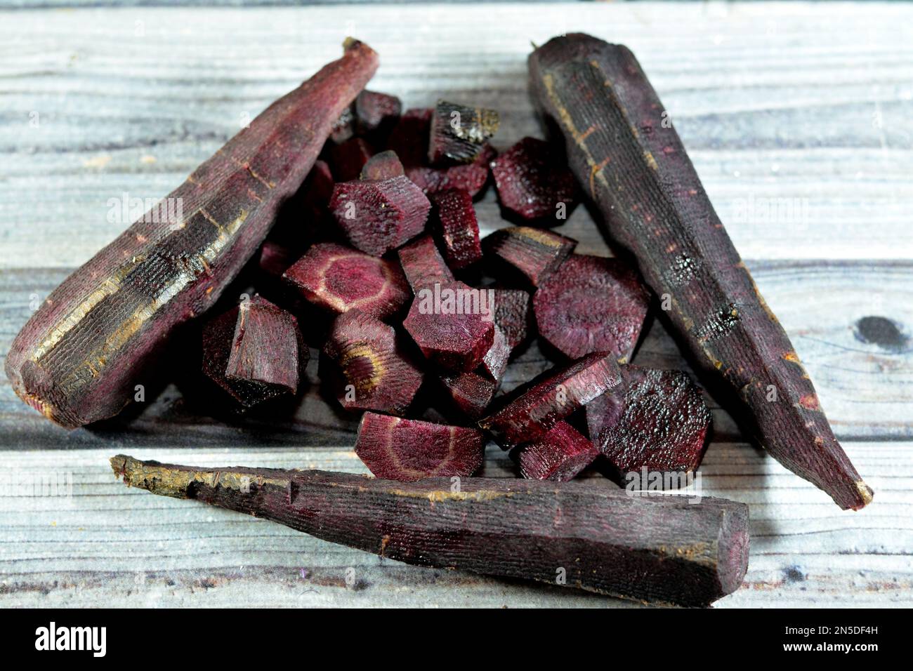 Black carrots, The carrot (Daucus carota subsp. sativus) is a root ...