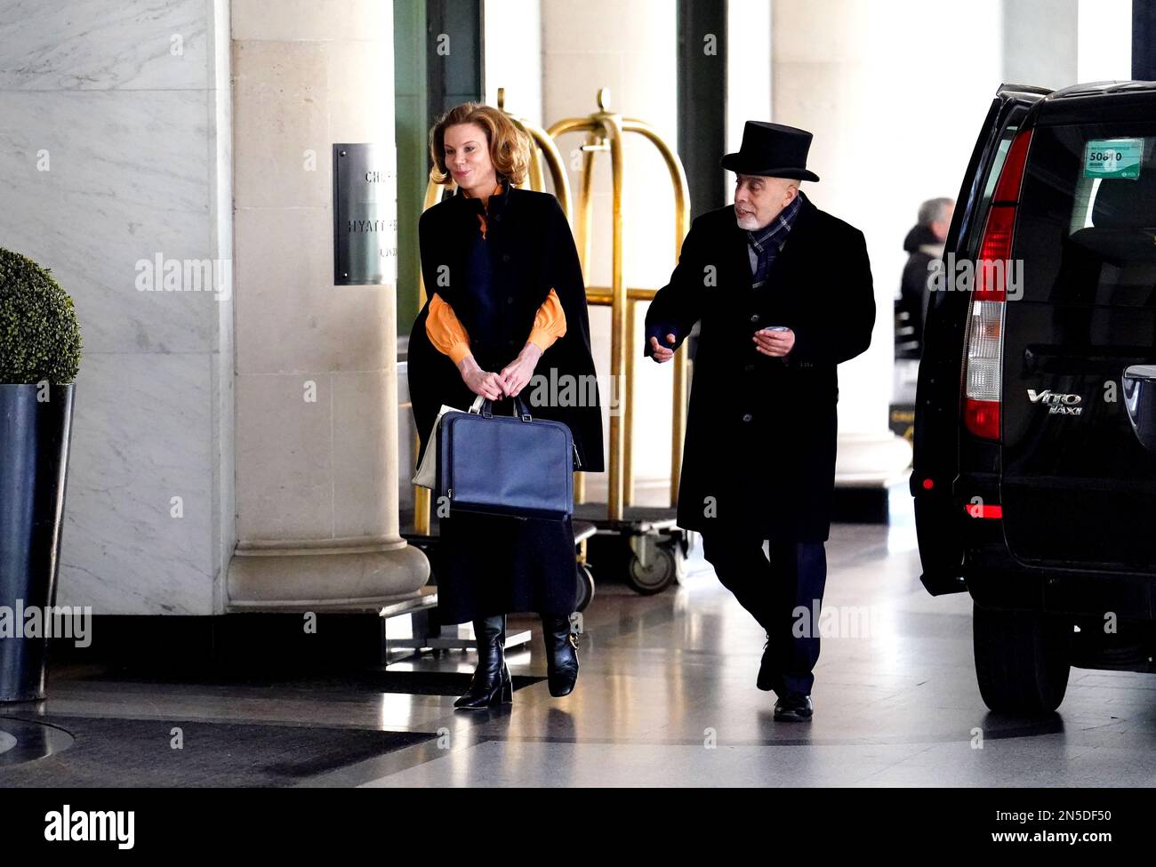 Newcastle United co-owner Amanda Staveley arrives at the Hyatt Regency ...