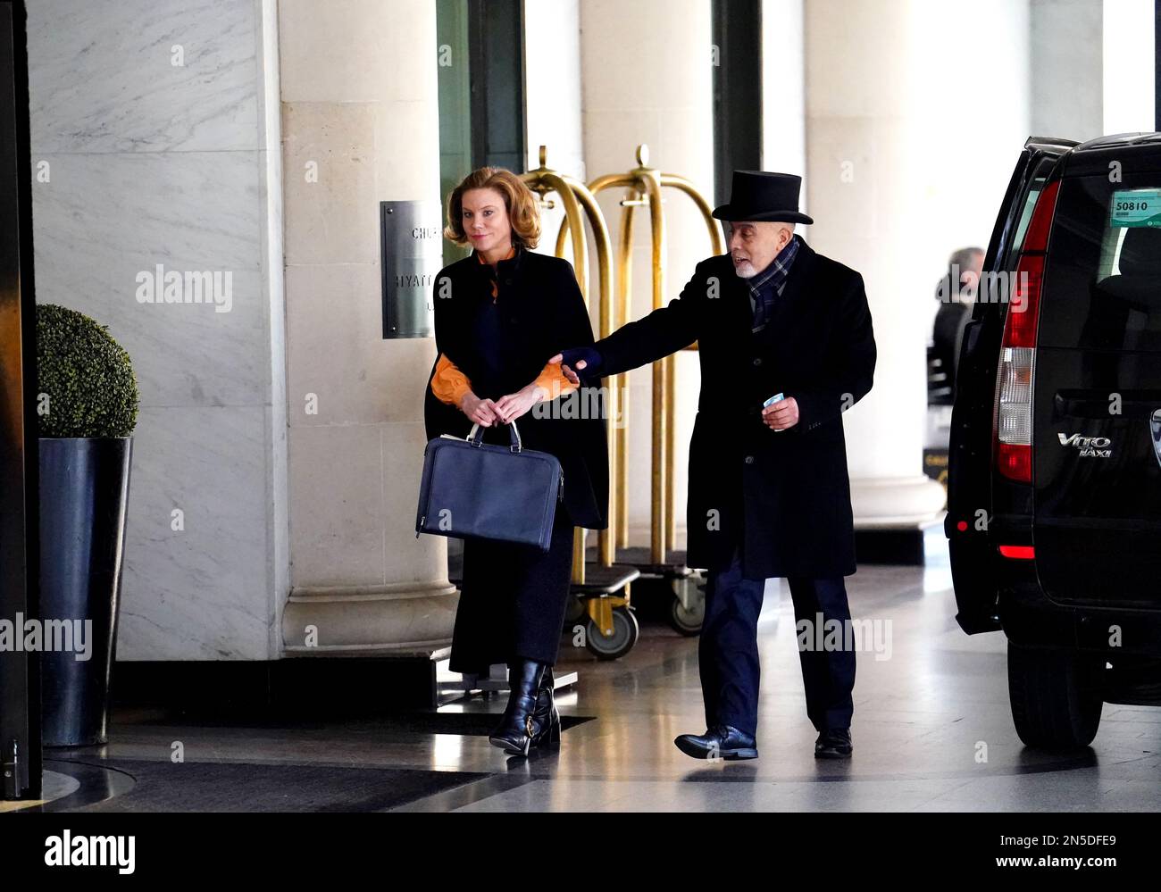 Newcastle United co-owner Amanda Staveley arrives at the Hyatt Regency ...