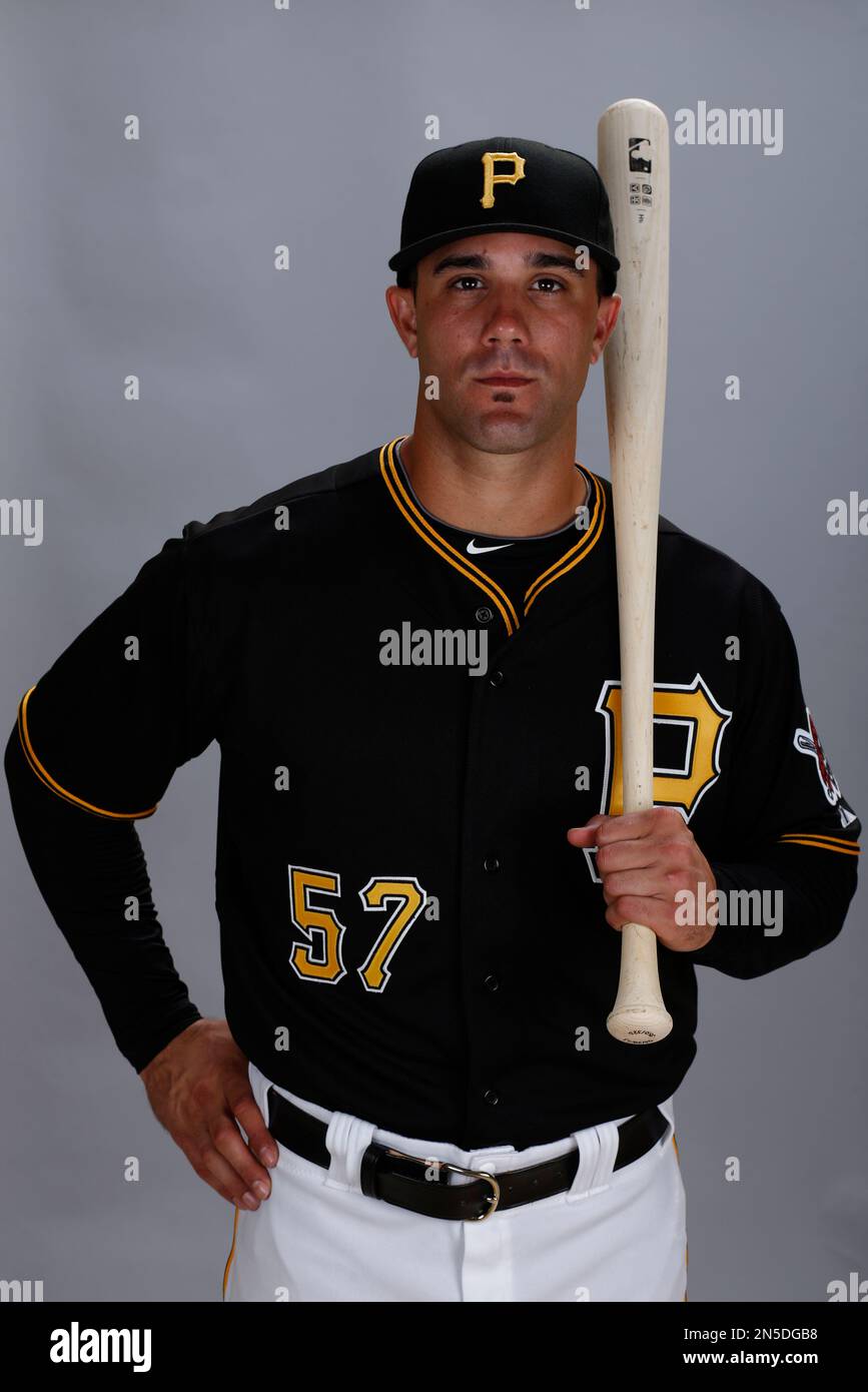 This is a 2014 photo of Andrew Lambo of the Pittsburgh Pirates baseball ...