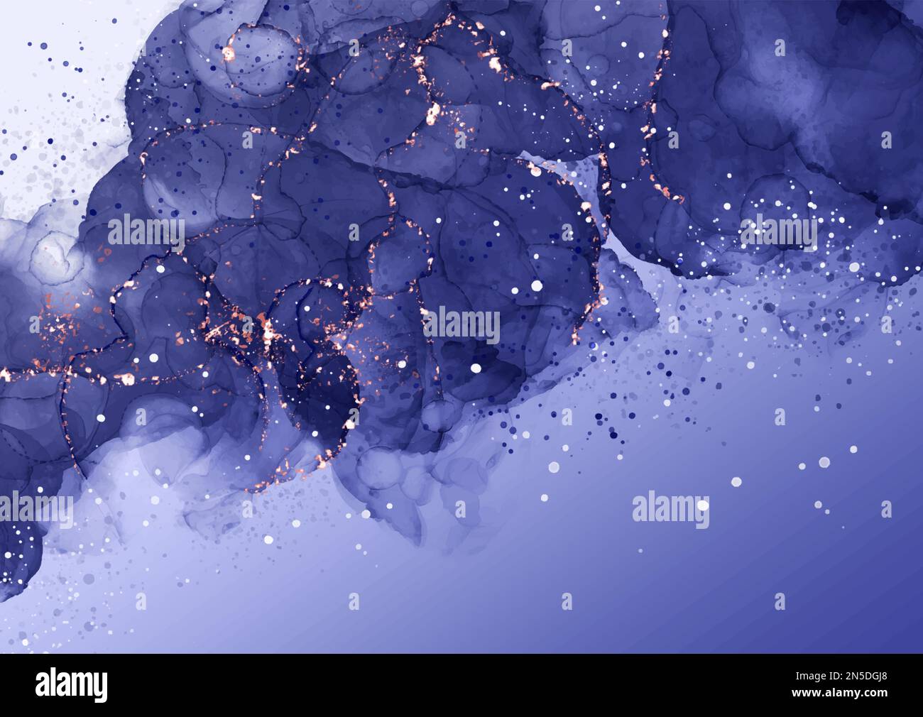 Hand painted decorative alcohol ink background design Stock Vector ...