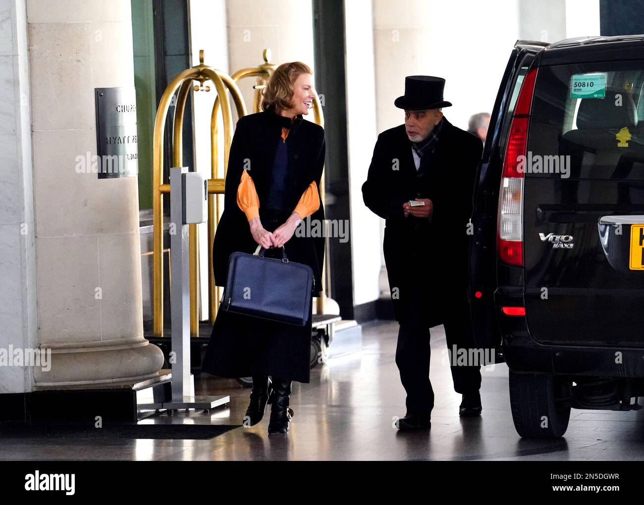 Newcastle United co-owner Amanda Staveley arrives at the Hyatt Regency ...