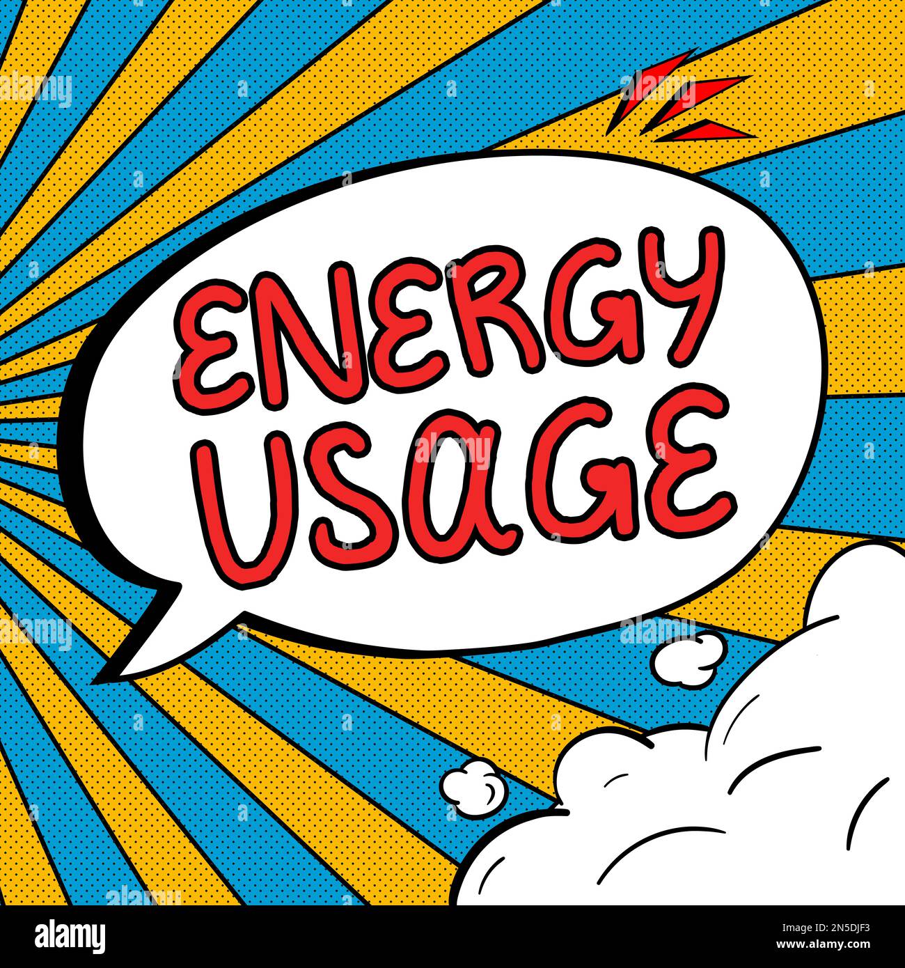 Conceptual display Energy Usage. Business idea Amount of energy ...