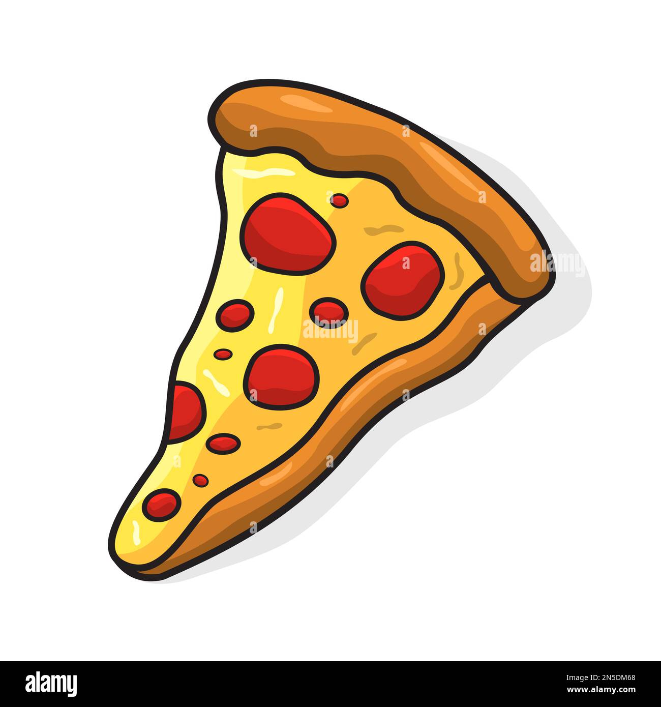 Pizza Slice Isolated Cartoon Design Fast Food Vector Illustration Stock ... Pizza Slice Isolated Cartoon Design Fast Food Vector Illustration Stock ...