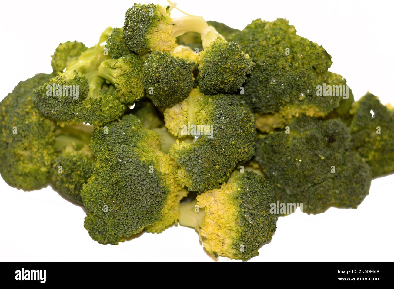 Broccoli (Brassica oleracea var. italica), an edible green plant in the ...