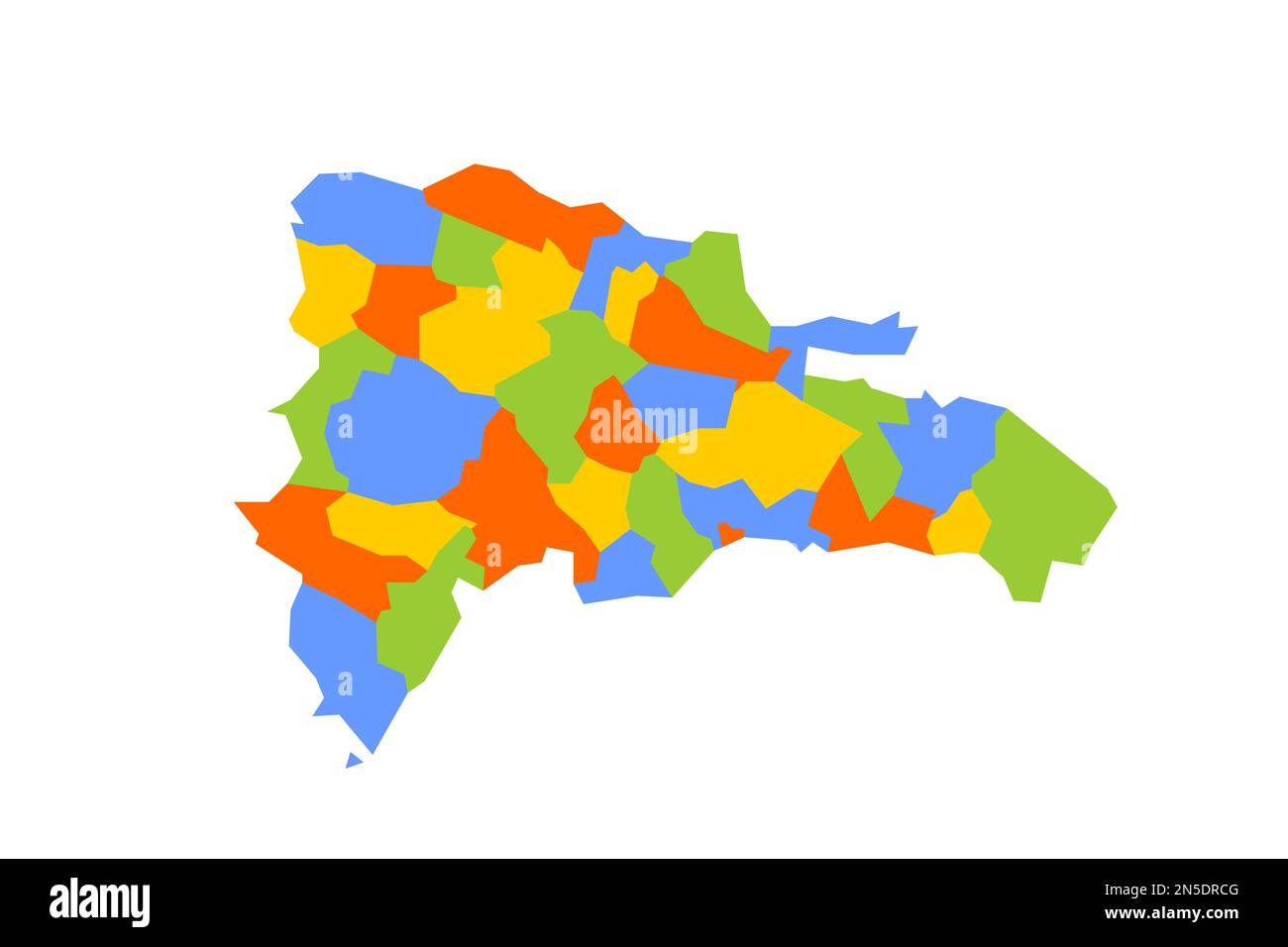 Dominican Republic political map of administrative divisions ...