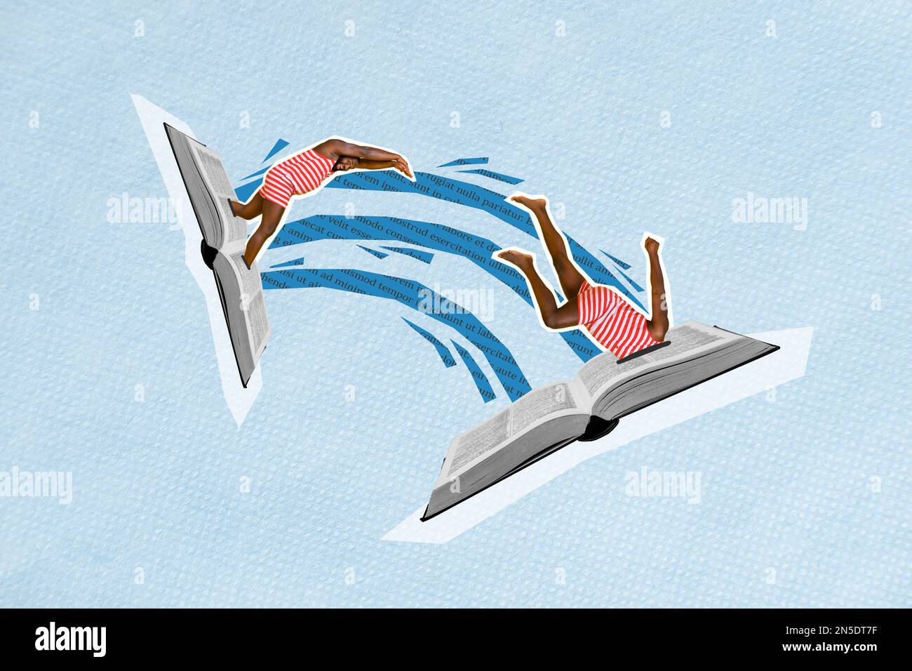 Creative picture artwork sketch collage photo poster of man adore of ...