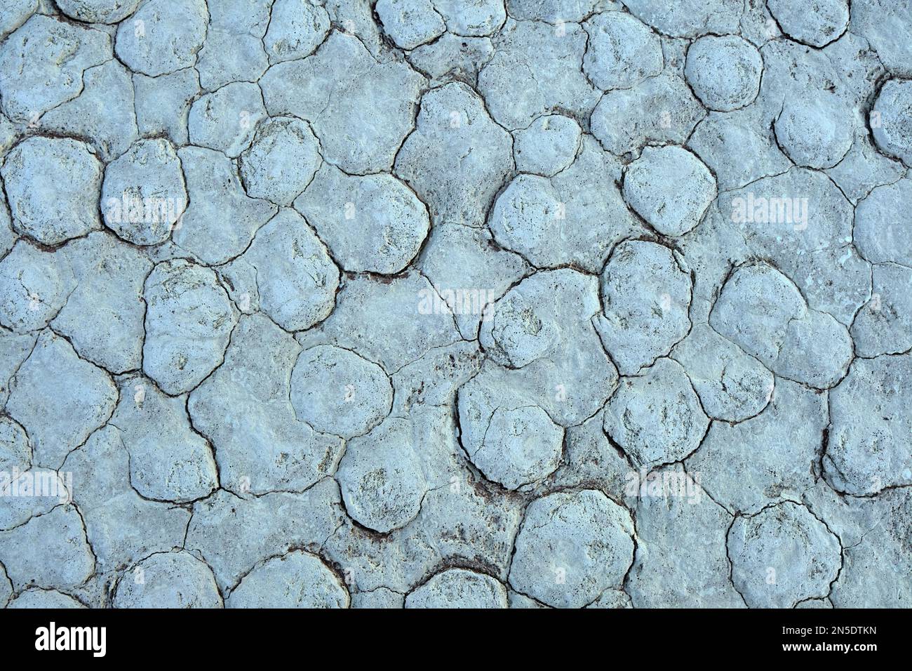 A detail shot of the salt pan floor at Sossusvlei, Namibia Stock Photo ...