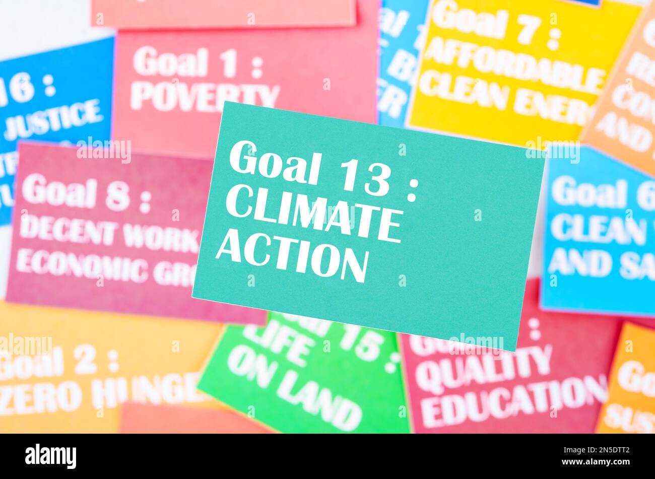 Goal 13 : Climate action. The SDGs 17 development goals environment. Environment Development ...