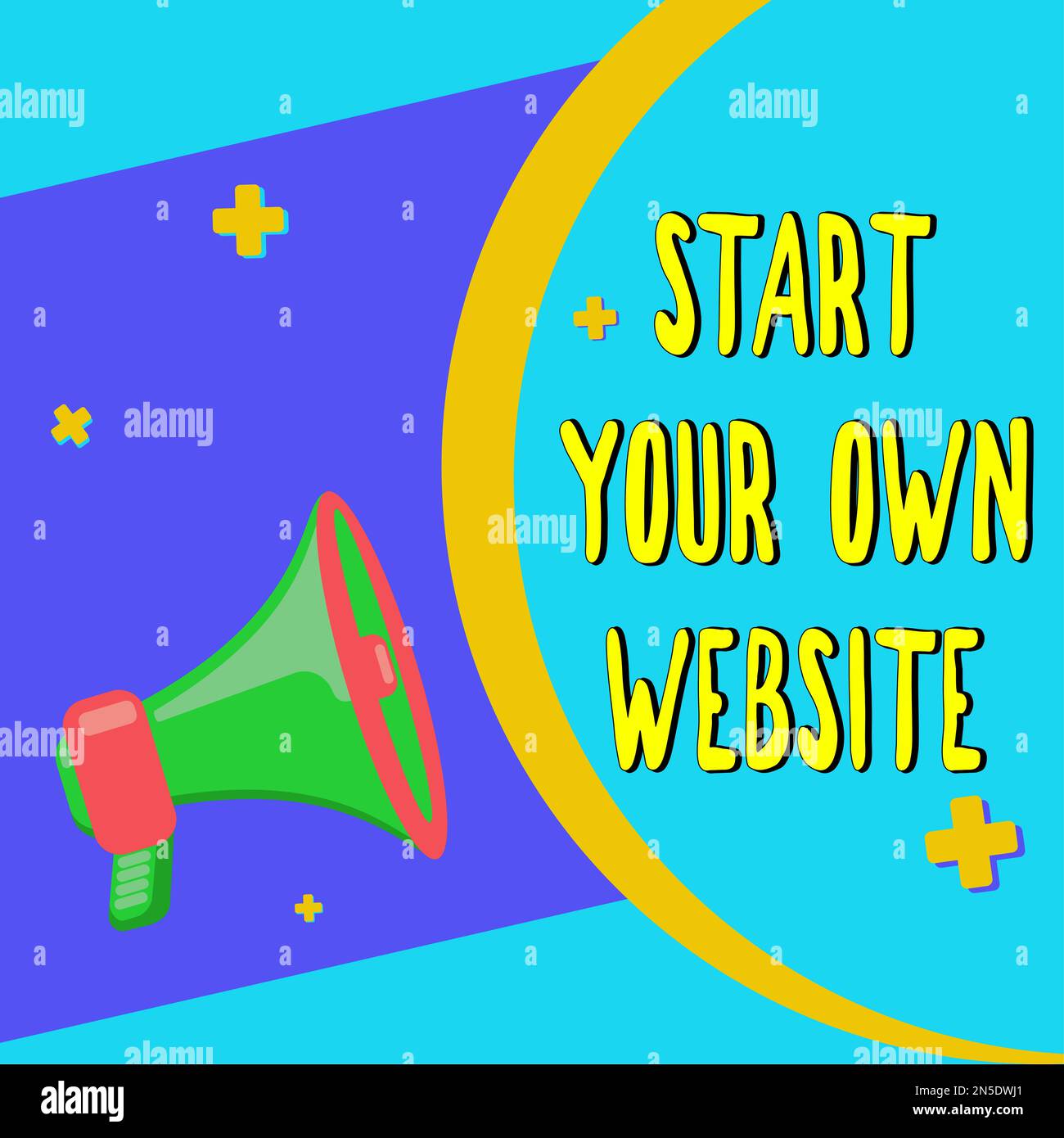 Inspiration showing sign Start Your Own Website. Word for serve as ...