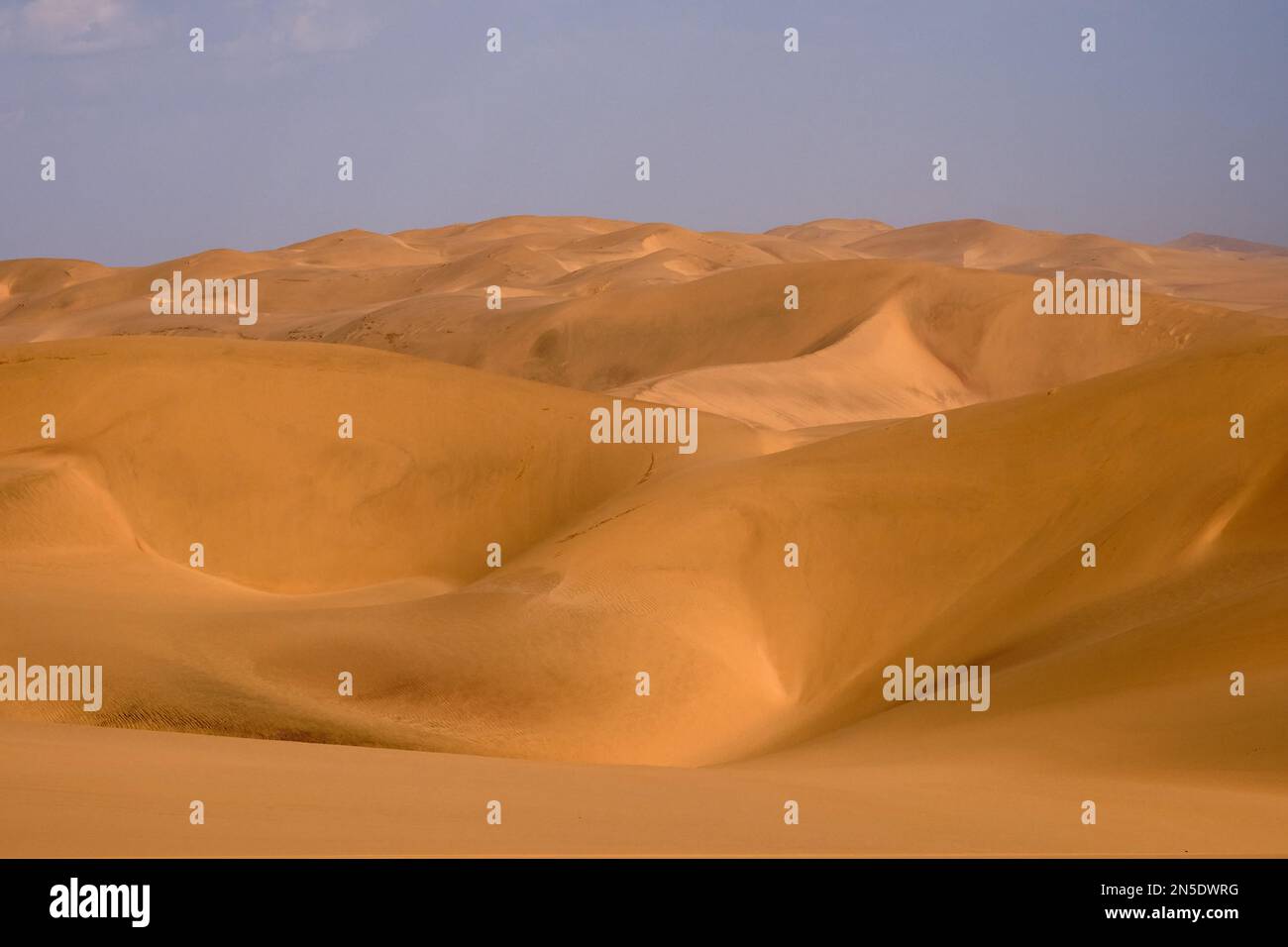 Dunes of the Namib Desert near the coast south of Walvis Bay, Namibia ...