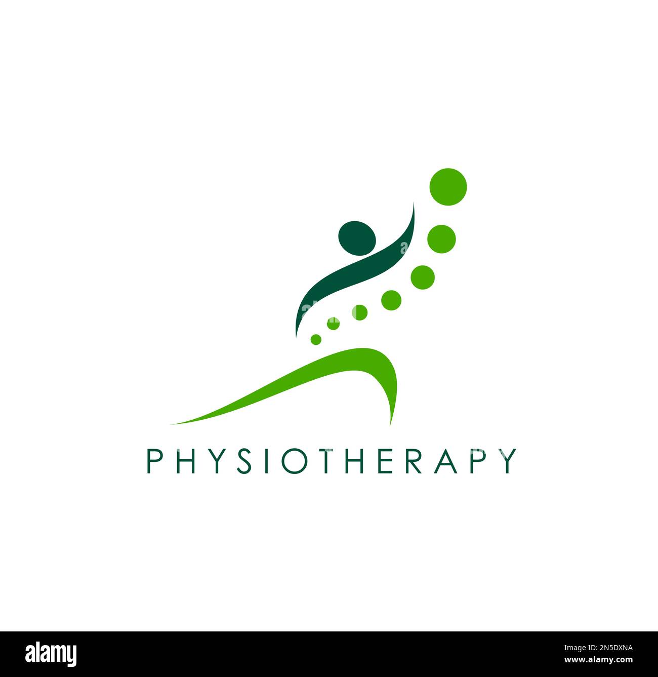 Physiotherapy, spine health icon. Chiropractic massage therapist, spine ...