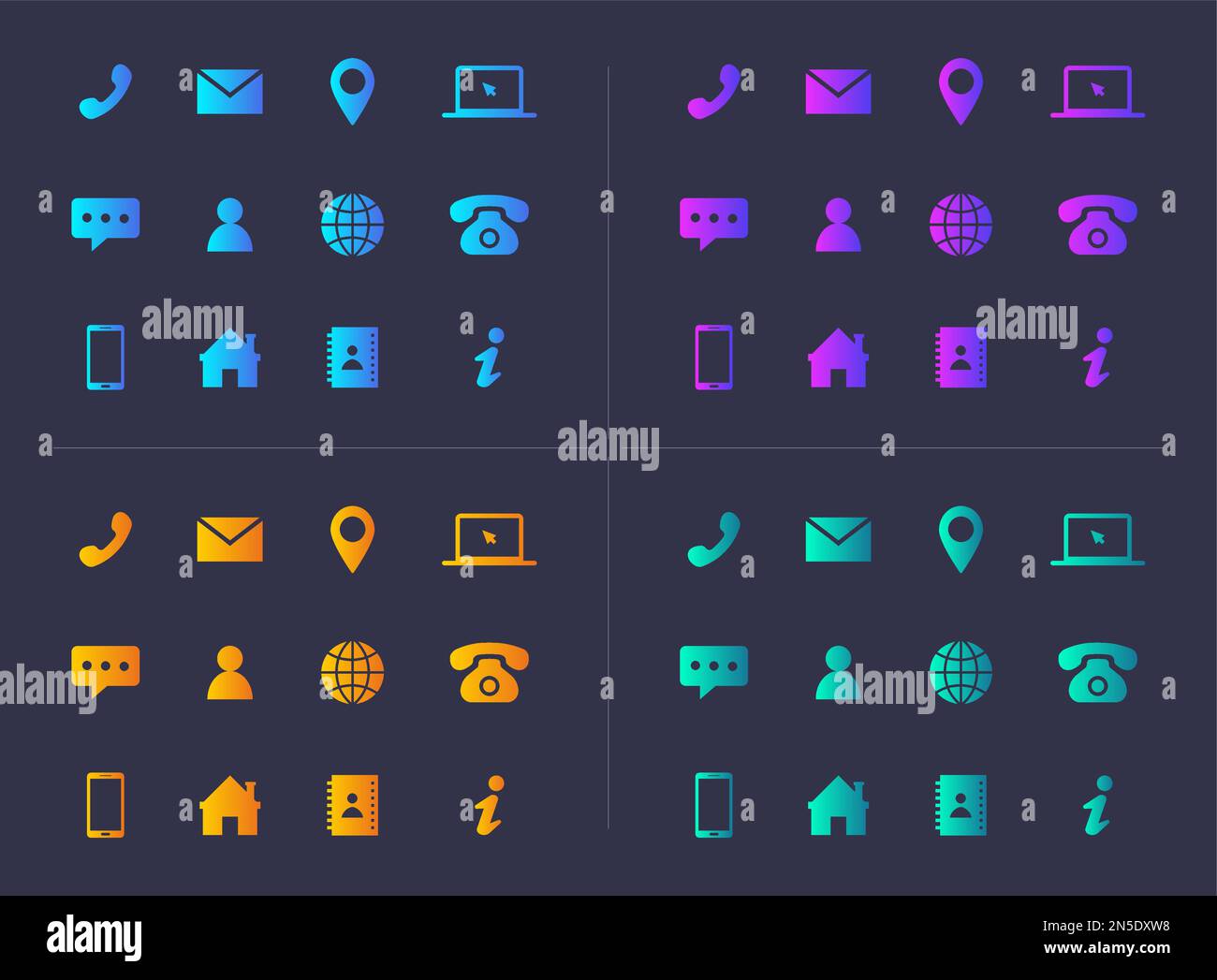 Office vector icons user hi-res stock photography and images - Alamy