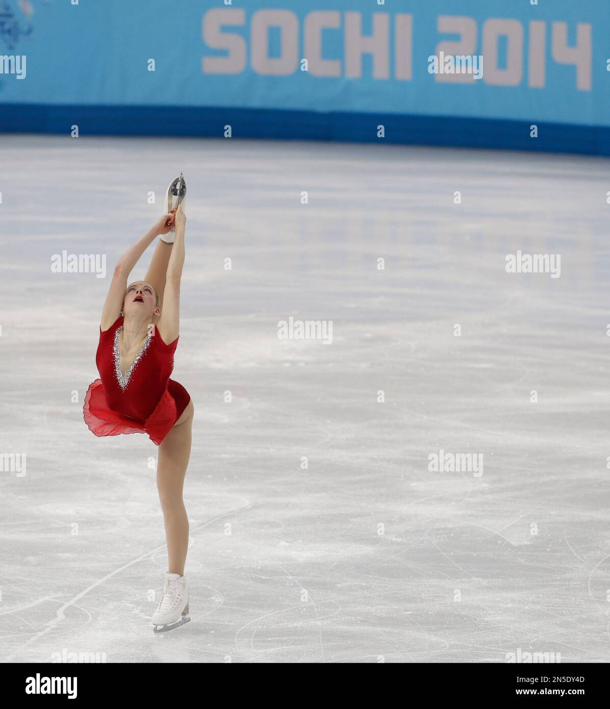 Gracie Gold of the United States competes in the women's short program ...