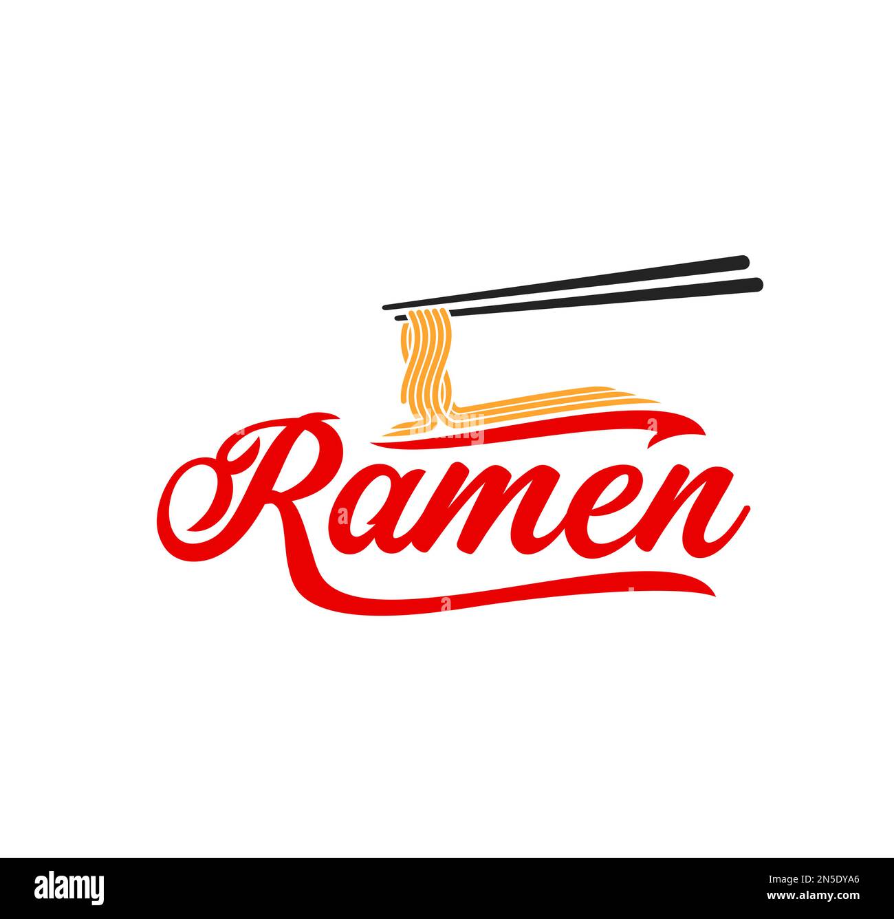 Ramen restaurant icon. Japanese fast food meal, Korean cuisine bar or ...