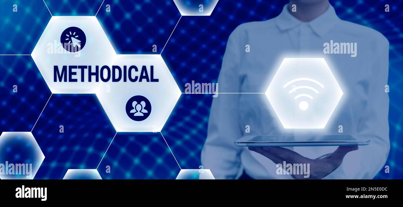 Handwriting text Methodical. Concept meaning System of Methods used in a study or activity Steps ...