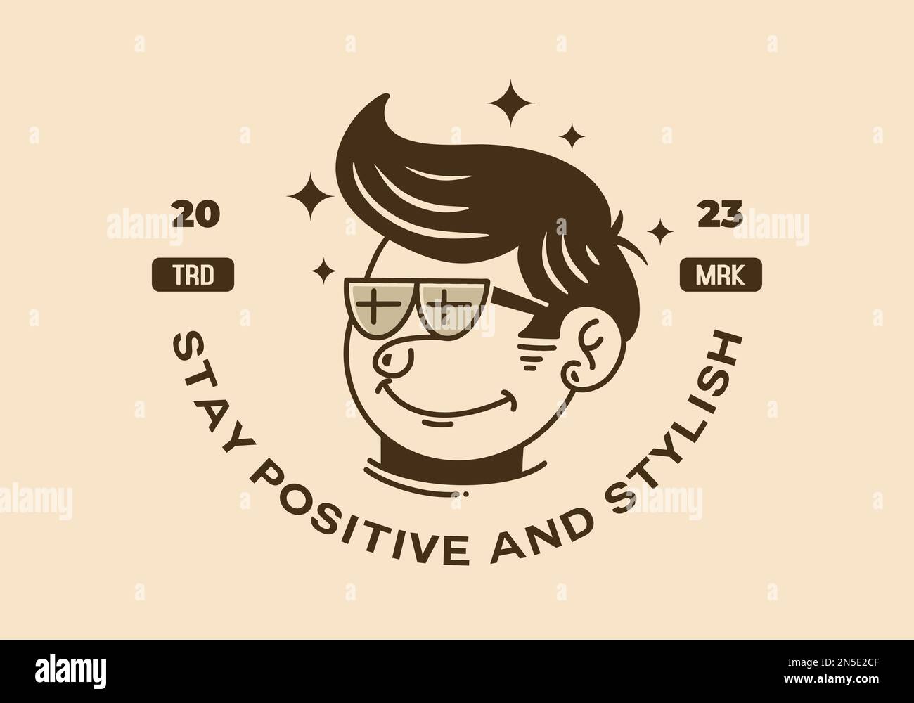 Illustration collage funny head Stock Vector Images - Alamy