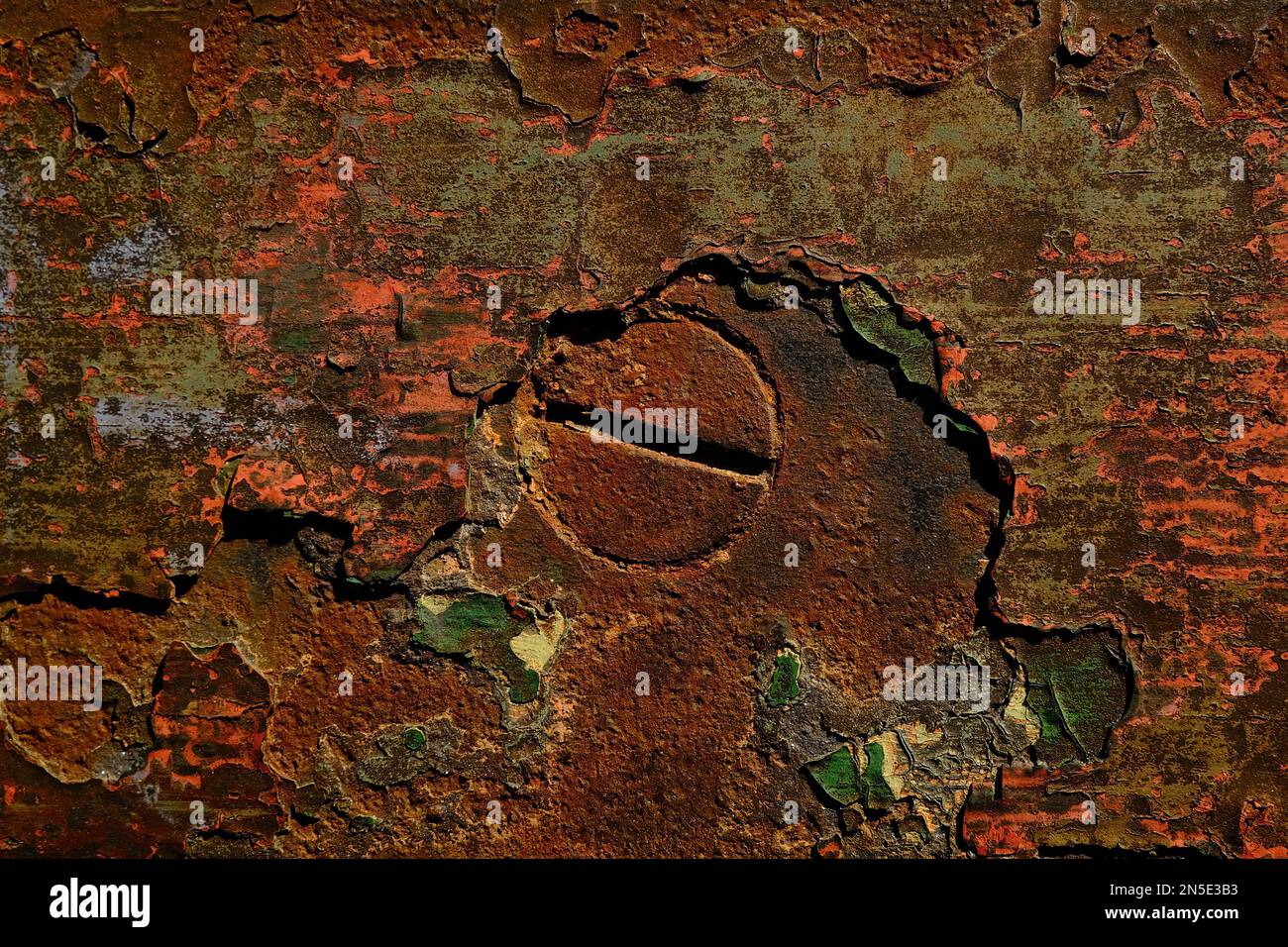 An aged, rusty surface with an attractive patina of rust Stock Photo ...