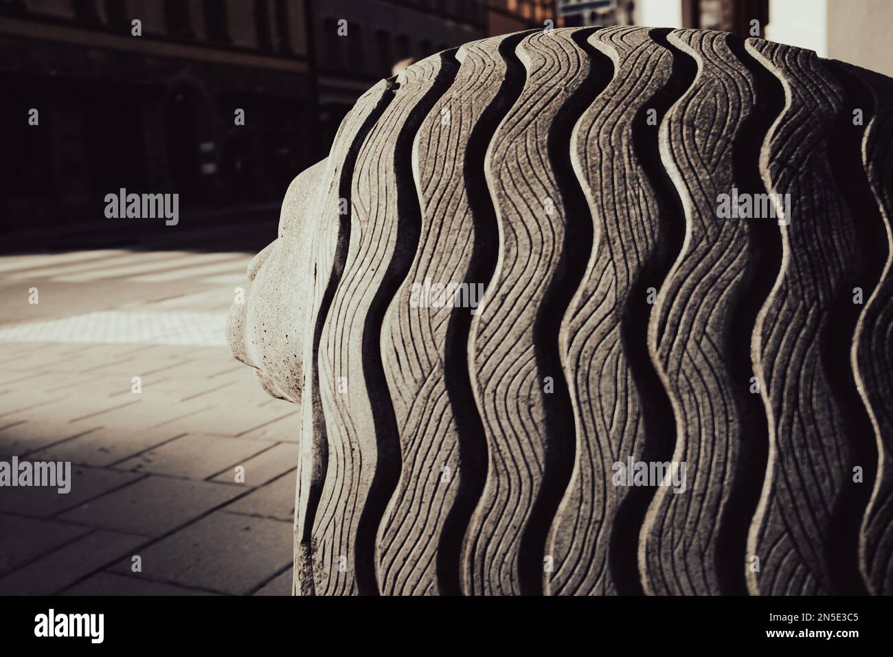 A weathered tire on a concrete pavement surface Stock Photo - Alamy