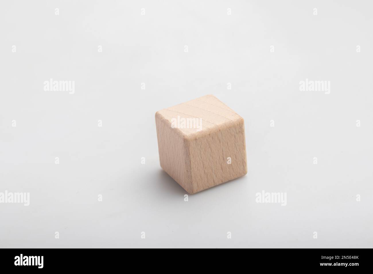 Blank wooden block for text Stock Photo - Alamy