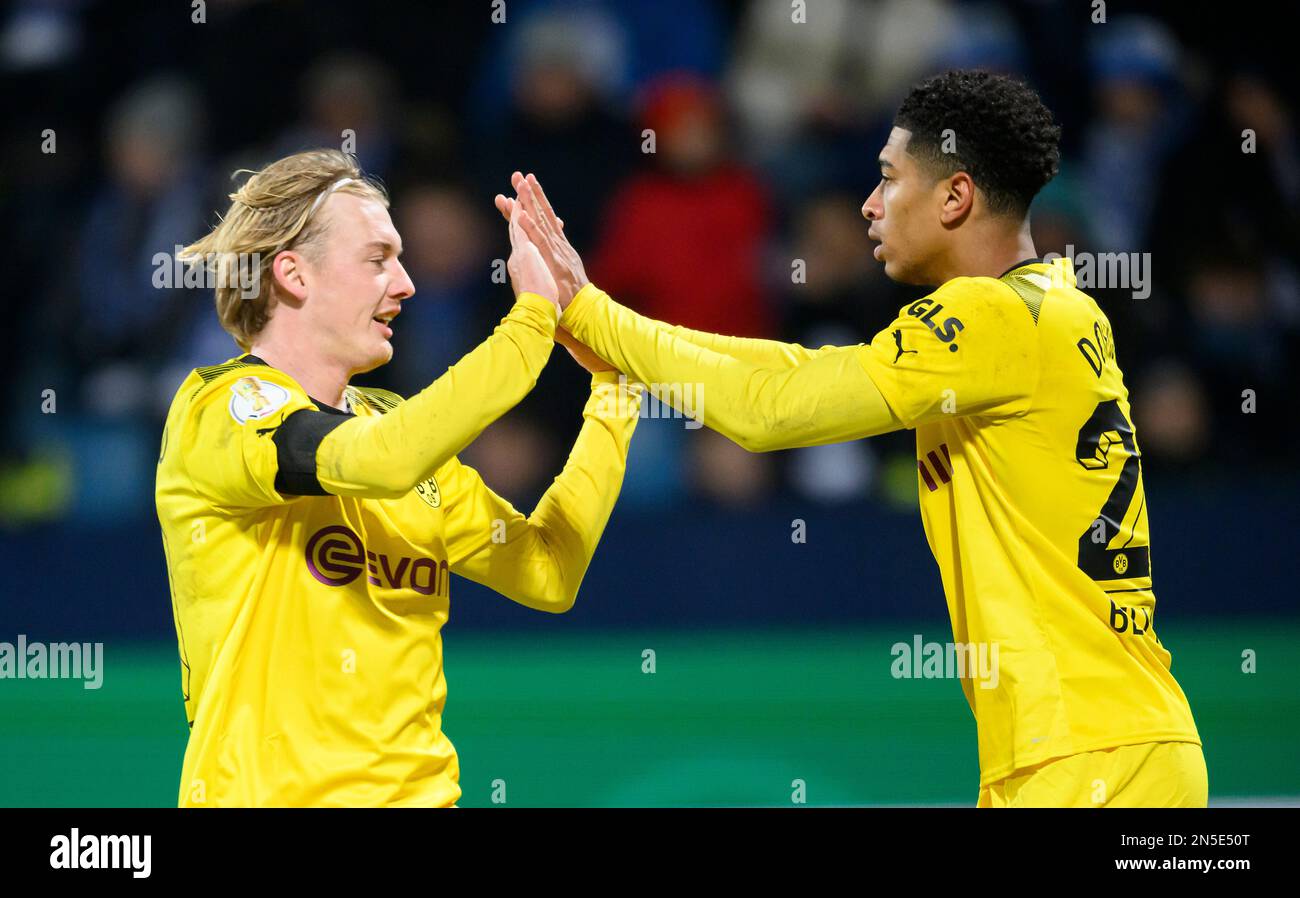 jubilation DO, left to right Julian BRANDT (DO), Jude BELLINGHAM (DO ...