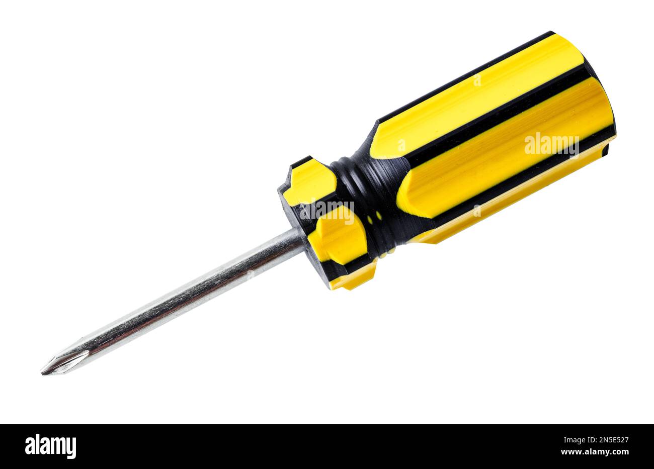 Screwdriver with plastic and rubber handle and chrome-vanadium Phillips ...