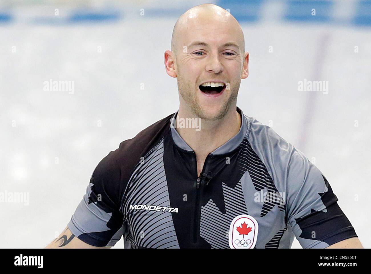 Canada's Ryan Fry celebrates after his team beat China in the men's ...