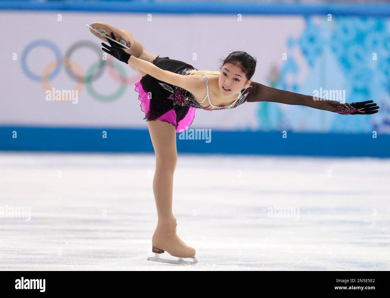 Li Zijun of China competes in the women's short program figure skating ...