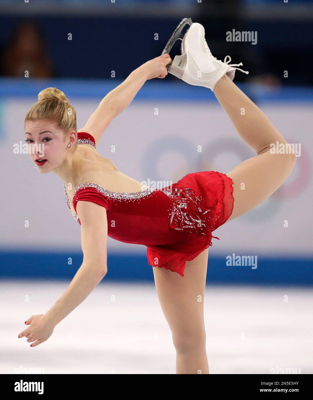 Gracie Gold of the United States competes in the women's short program ...