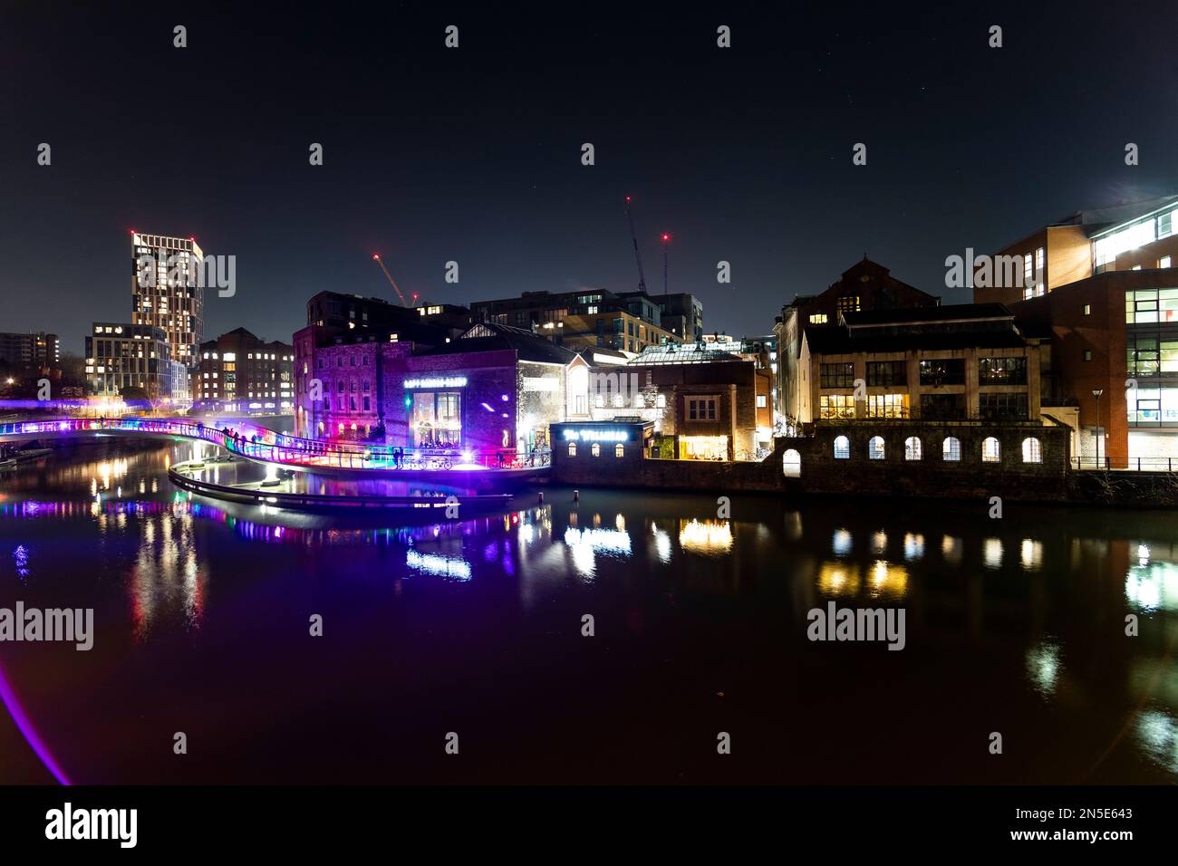 Beam at Castle Bridge, lasers, smoke and rainbows. Bristol Light ...