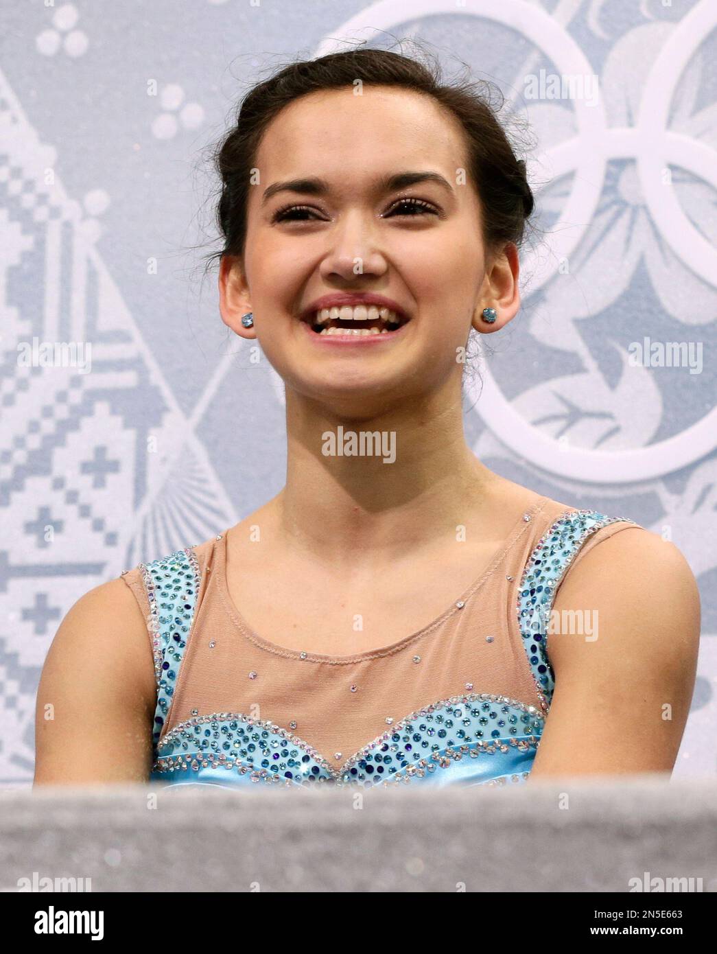Anne Line Gjersem of Norway waits in the results area after completing ...