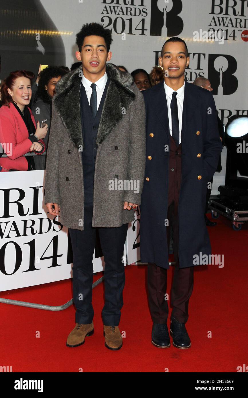 Rizzle Kicks Jordan Stephens Harley Alexander-Sule arrive at the BRIT ...