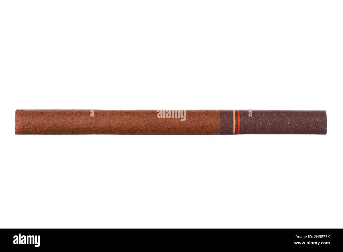 brown cigarette isolated white background Stock Photo - Alamy