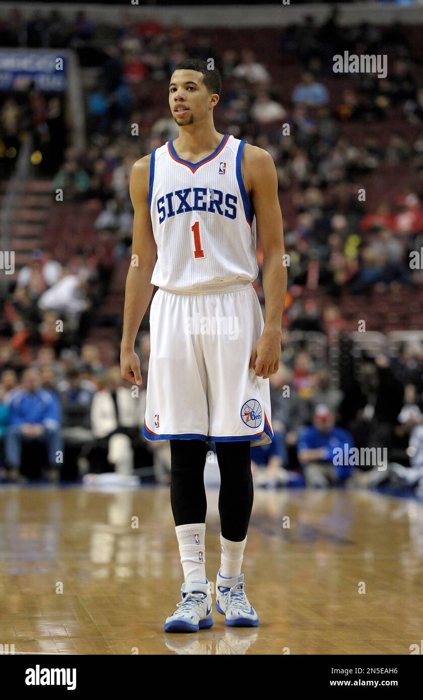 Philadelphia 76ers' Michael Carter-Williams is seen during an NBA ...