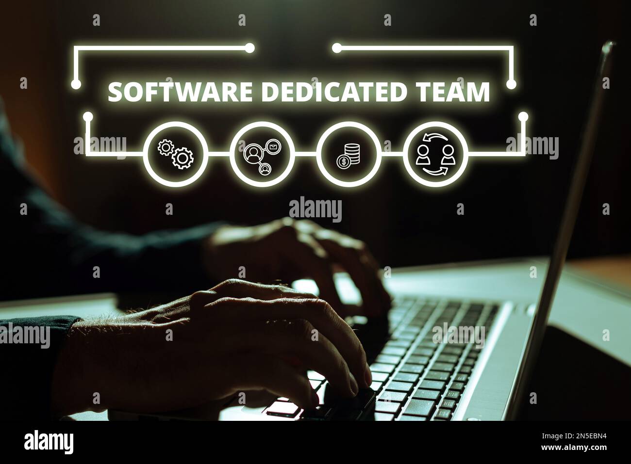 Conceptual caption Software Dedicated Team. Business overview people ... Conceptual caption Software Dedicated Team. Business overview people ...