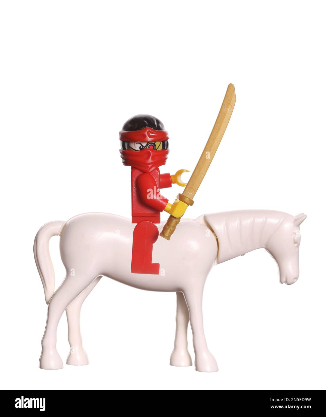 Lego knight horse hi-res stock photography and images - Alamy