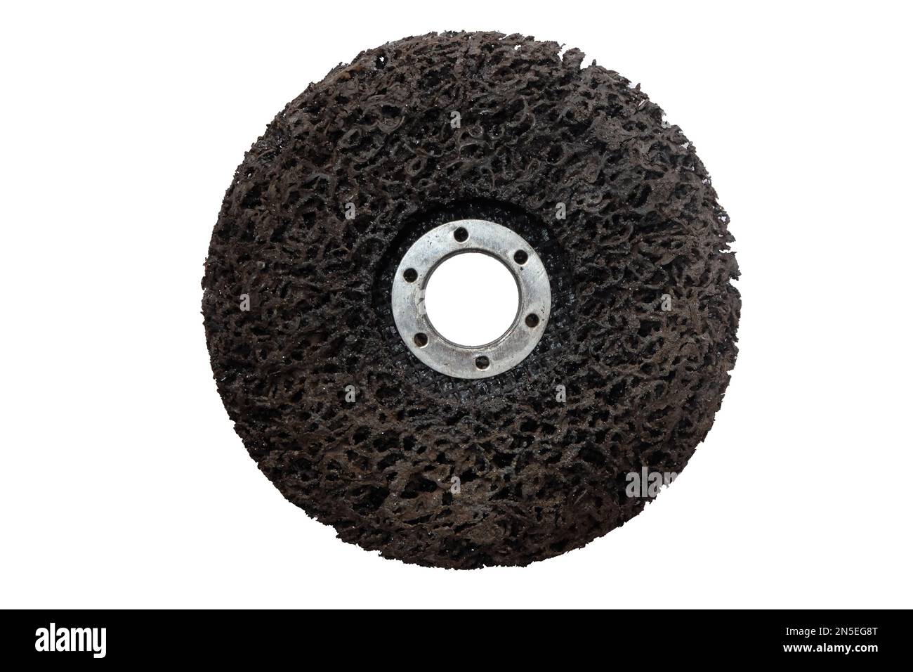 old grinding wheel isolated on white background Stock Photo - Alamy