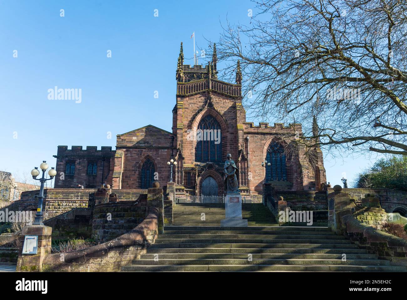 Saint Peter's Collegiate Church in Wolverhampton, West midlands, UK ...