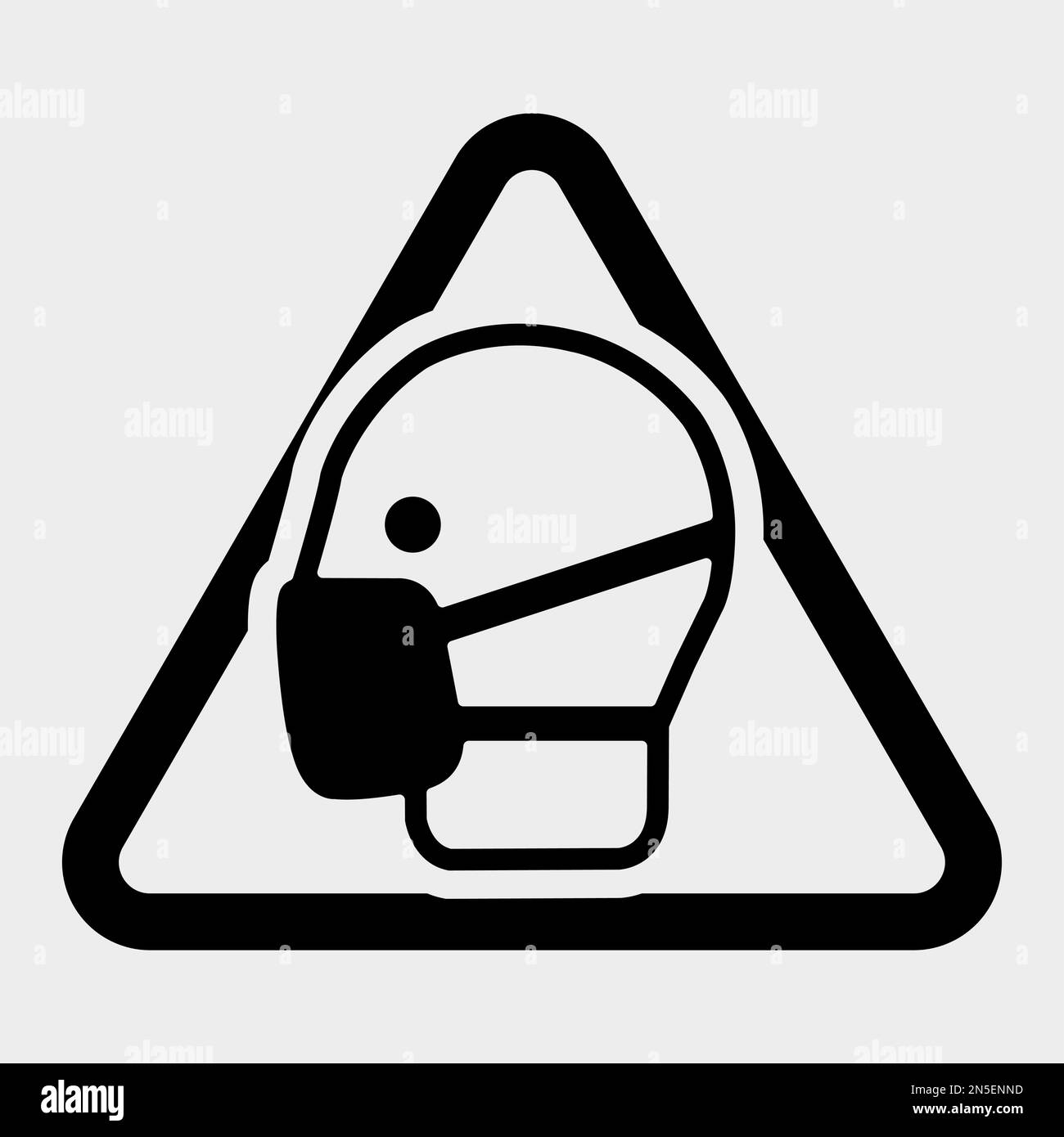 Symbol wear masks Sign Isolate On White Background,Vector Illustration ...