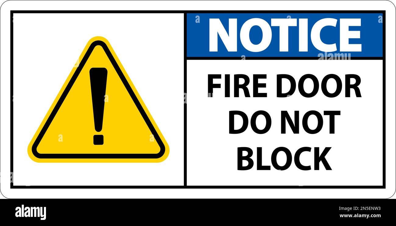 Warning fire notice Stock Vector Images - Alamy