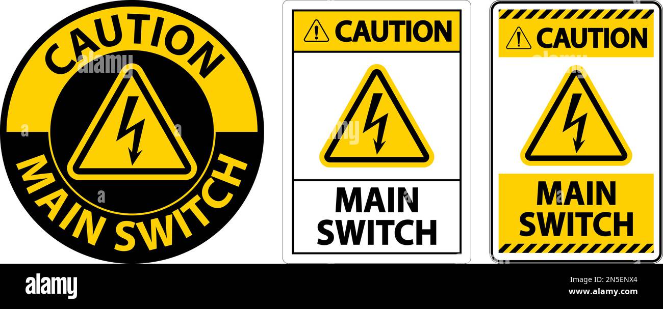 Main switch Stock Vector Images - Alamy