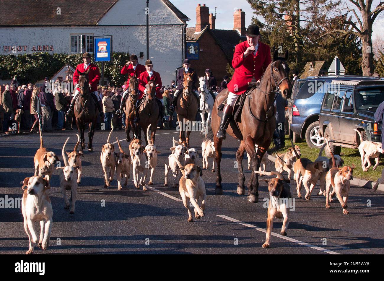 The Albrighton Hunt meeting for fox hunting in 2005 Picture by DAVE ...
