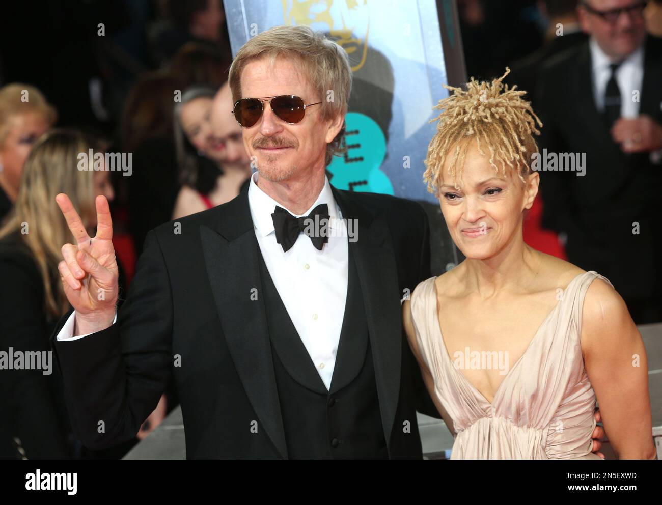 Matthew Modine and Caridad Rivera pose for photographers on the red ...