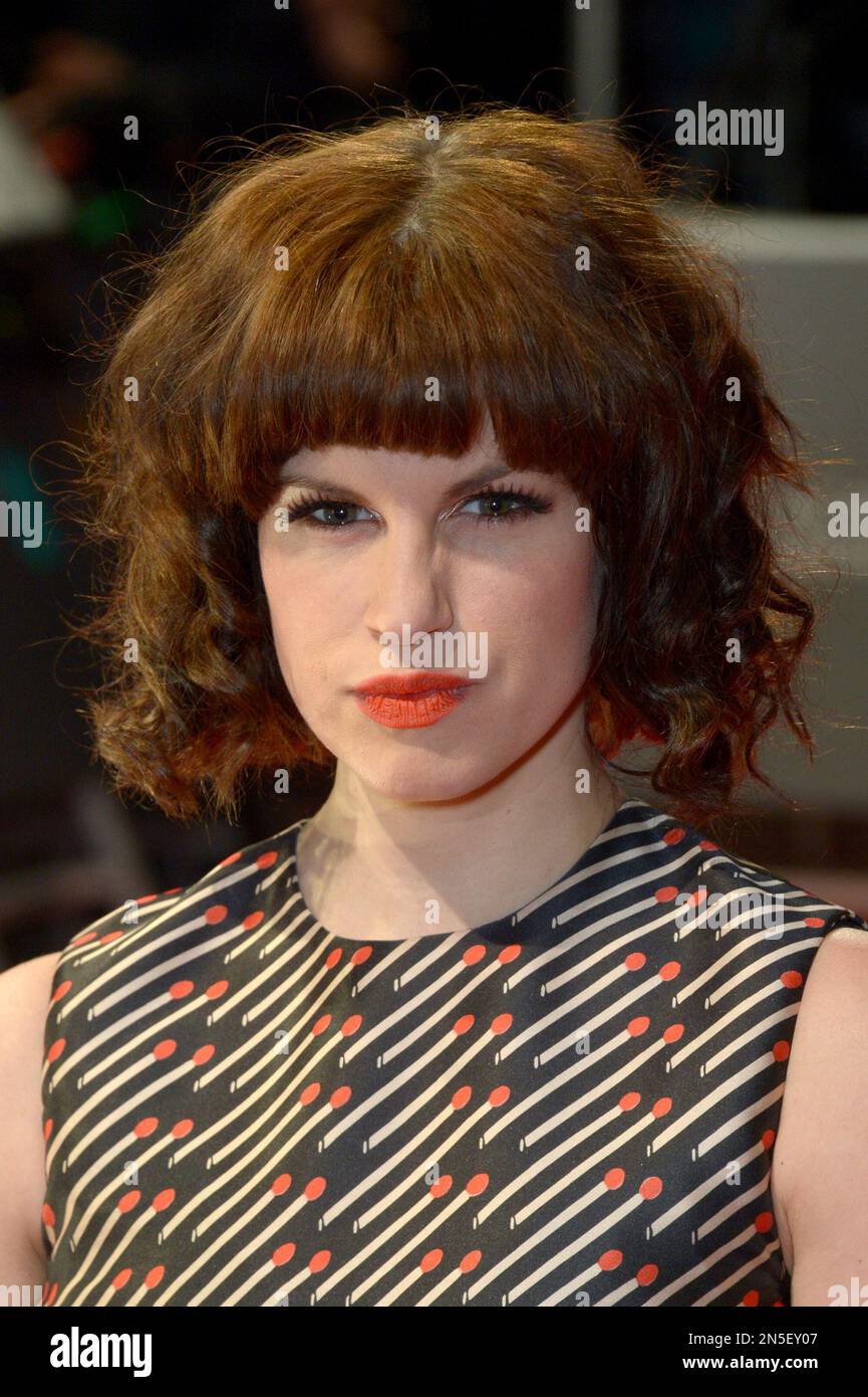 Actress Jemima Rooper poses for photographers on the red carpet at the ...