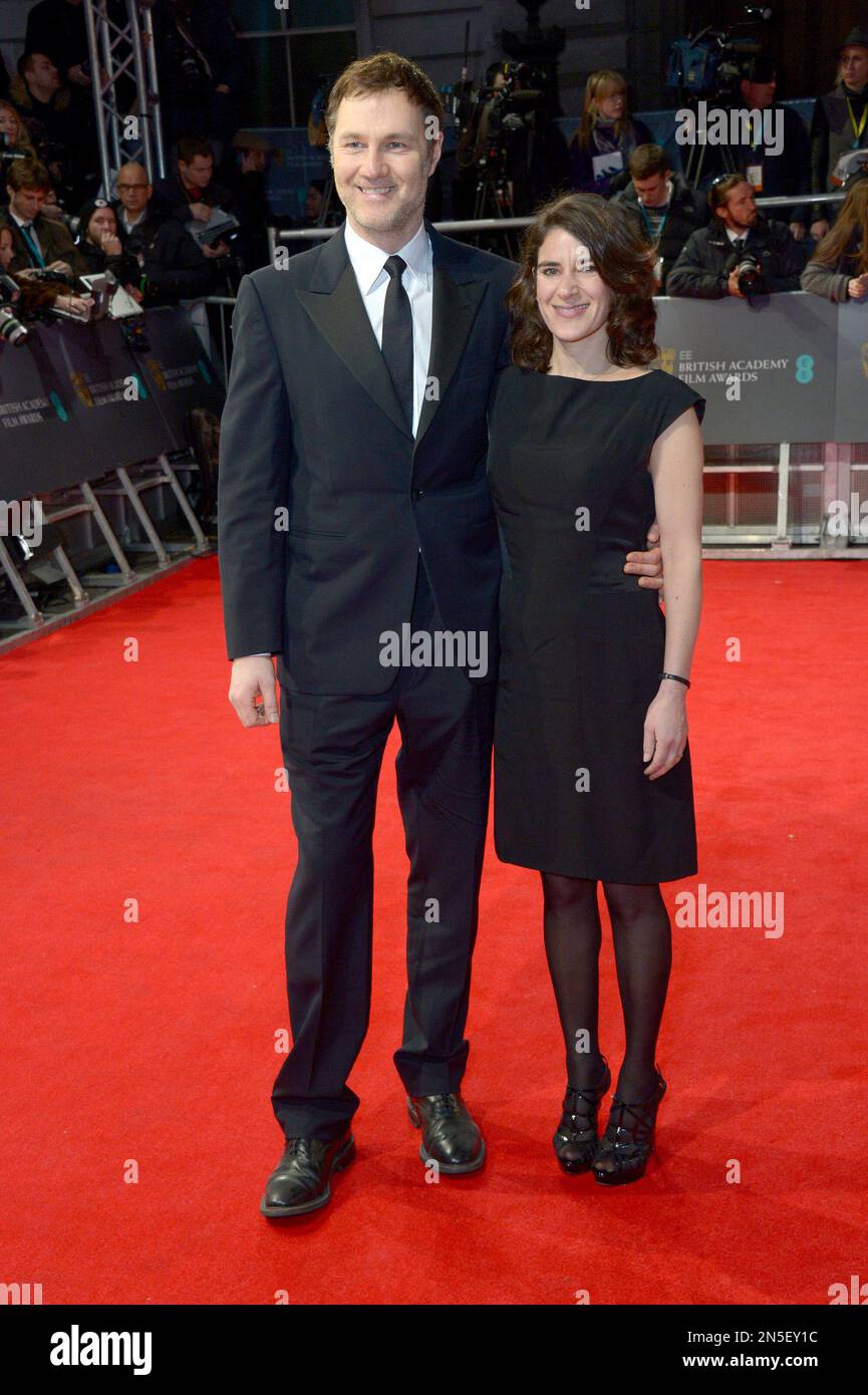 David Morrissey and Esther Freud pose for photographers on the red ...