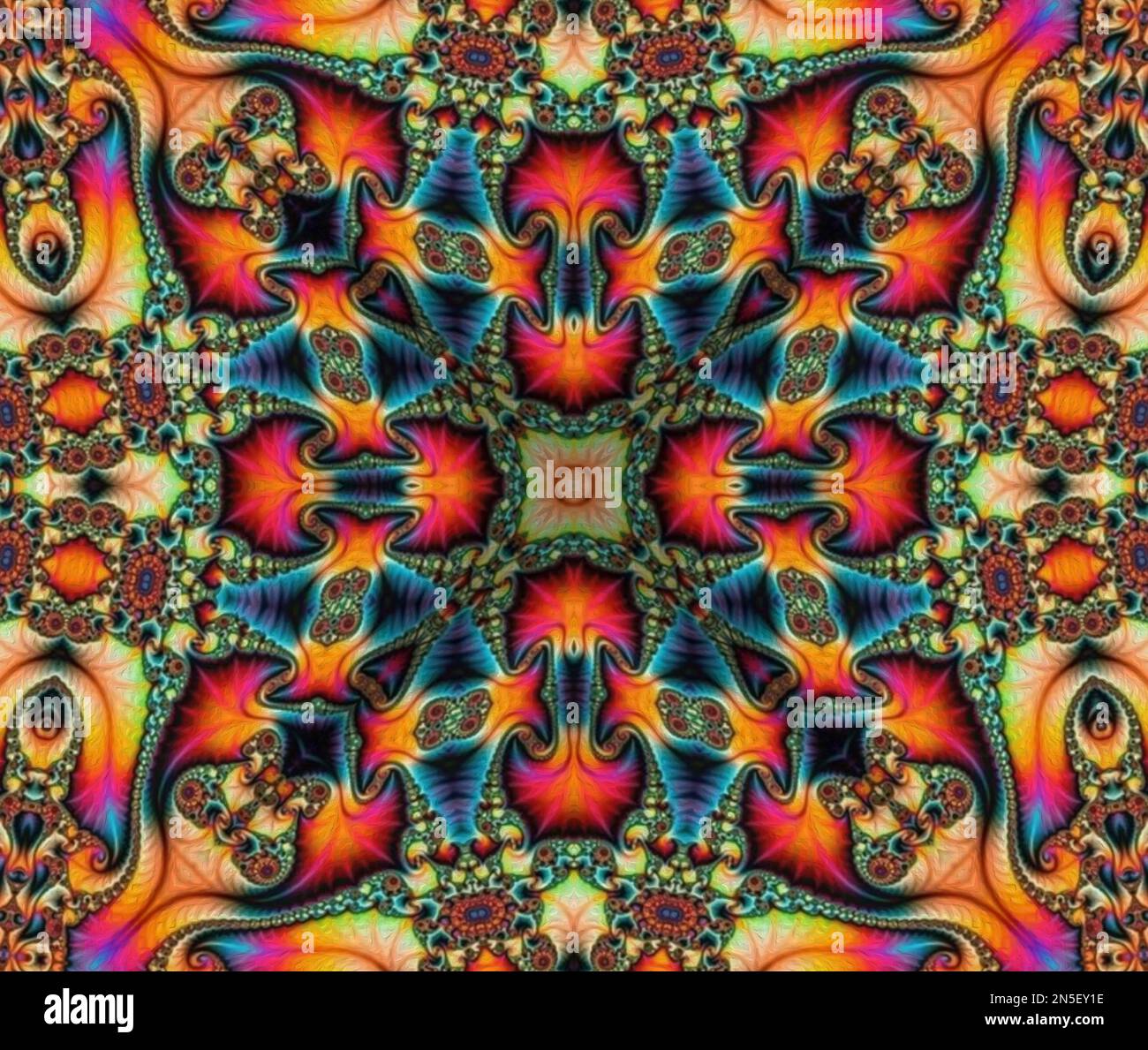 Mandala seamless pattern mandala fantasy medallion. Psychedelic ...
